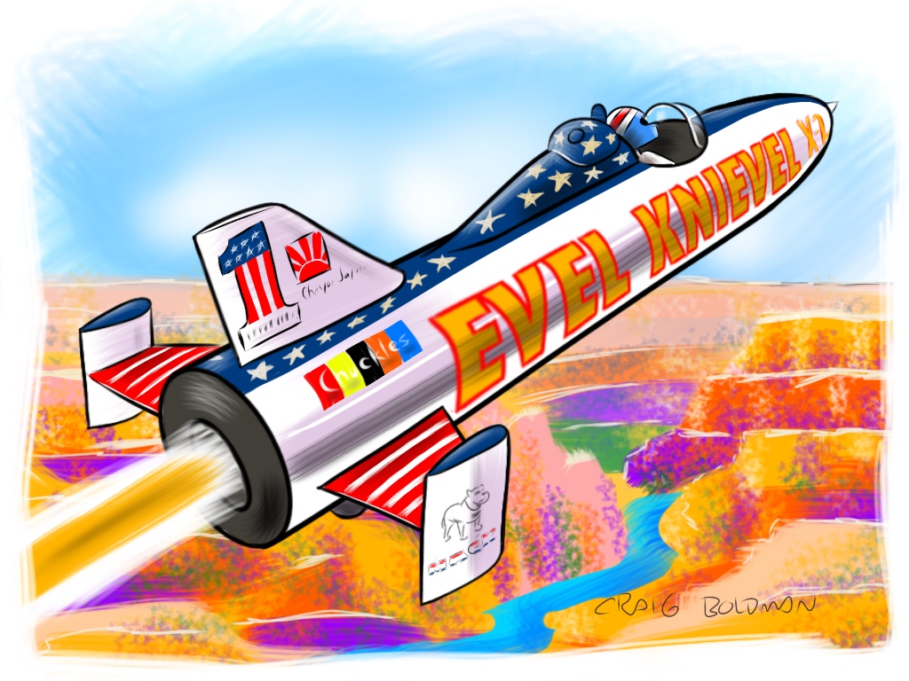 Evel Knievel Snake River Canyon Skycycle X-2! - Craig Boldman